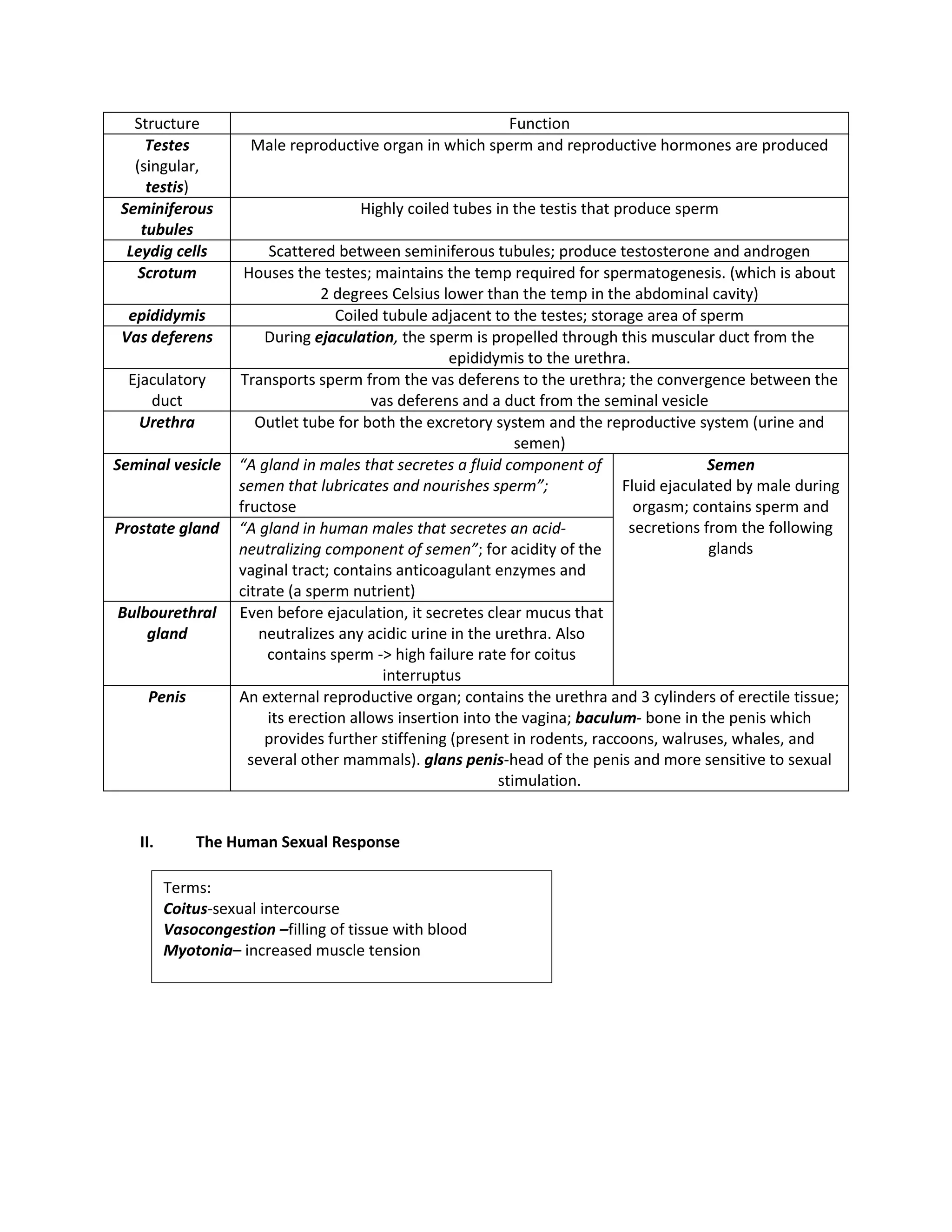 Mammalian Reproduction | DOCX