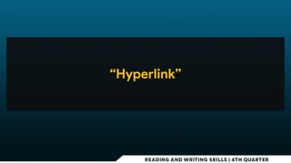 Reading & Writing Skills | Hypertext, Hypotext and Hyperlik | PDF