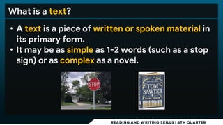 Reading & Writing Skills | Hypertext, Hypotext and Hyperlik | PDF
