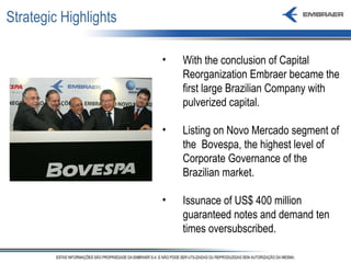 2007 - 4 Q06 And Fy2006 Earnings Results Embraer | PPT | Air Travel | Travel Type