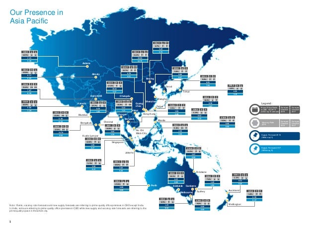 4Q 2015 Asia Pacific Office Market Map