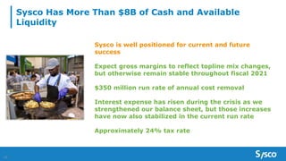 Sysco 4Q and FY20 Earnings Results | PPT