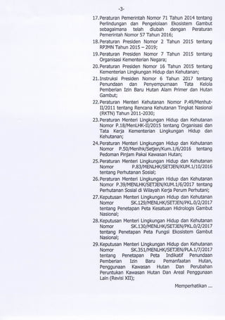 SK Menteri LHK tentang PIAPS Revisi I | PDF