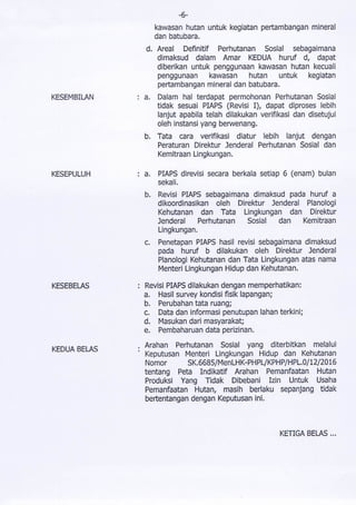 SK Menteri LHK tentang PIAPS Revisi I | PDF