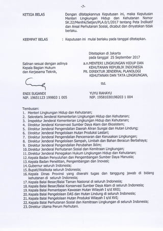 SK Menteri LHK tentang PIAPS Revisi I | PDF