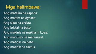 4Q_Pang-angkop. kahulugan at mga halimbawa | PPT