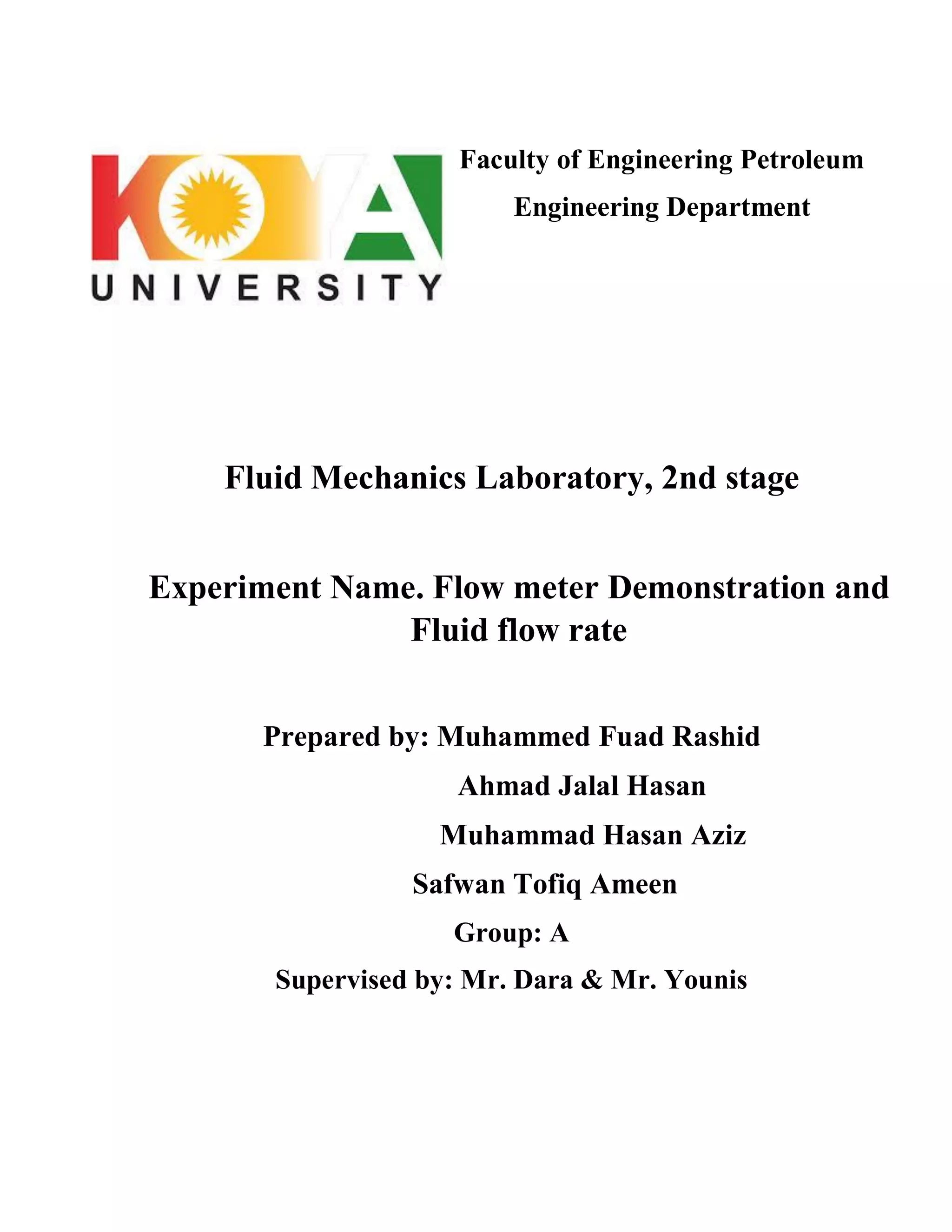 Exp 10 flow_rate | PDF