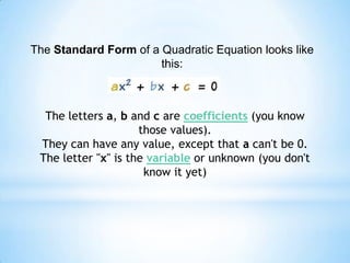 First Quarter - Chapter 2 - Quadratic Equation | PPTX