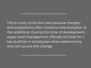 4 Qualities Upper Level Management Will Look for During a Merger or ...