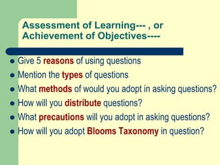 4 questions in teaching | PPT