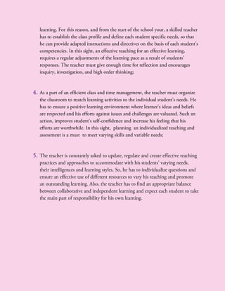 4 questions linked in an effective teaching for an effective learning | PDF