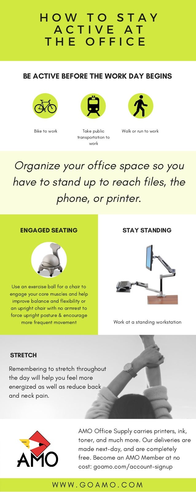 How to Stay Active at the Office [INFOGRAPHIC]