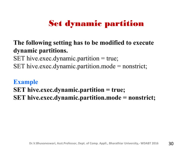 Big data analytics -hive | PPT | Databases | Computer Software and Applications