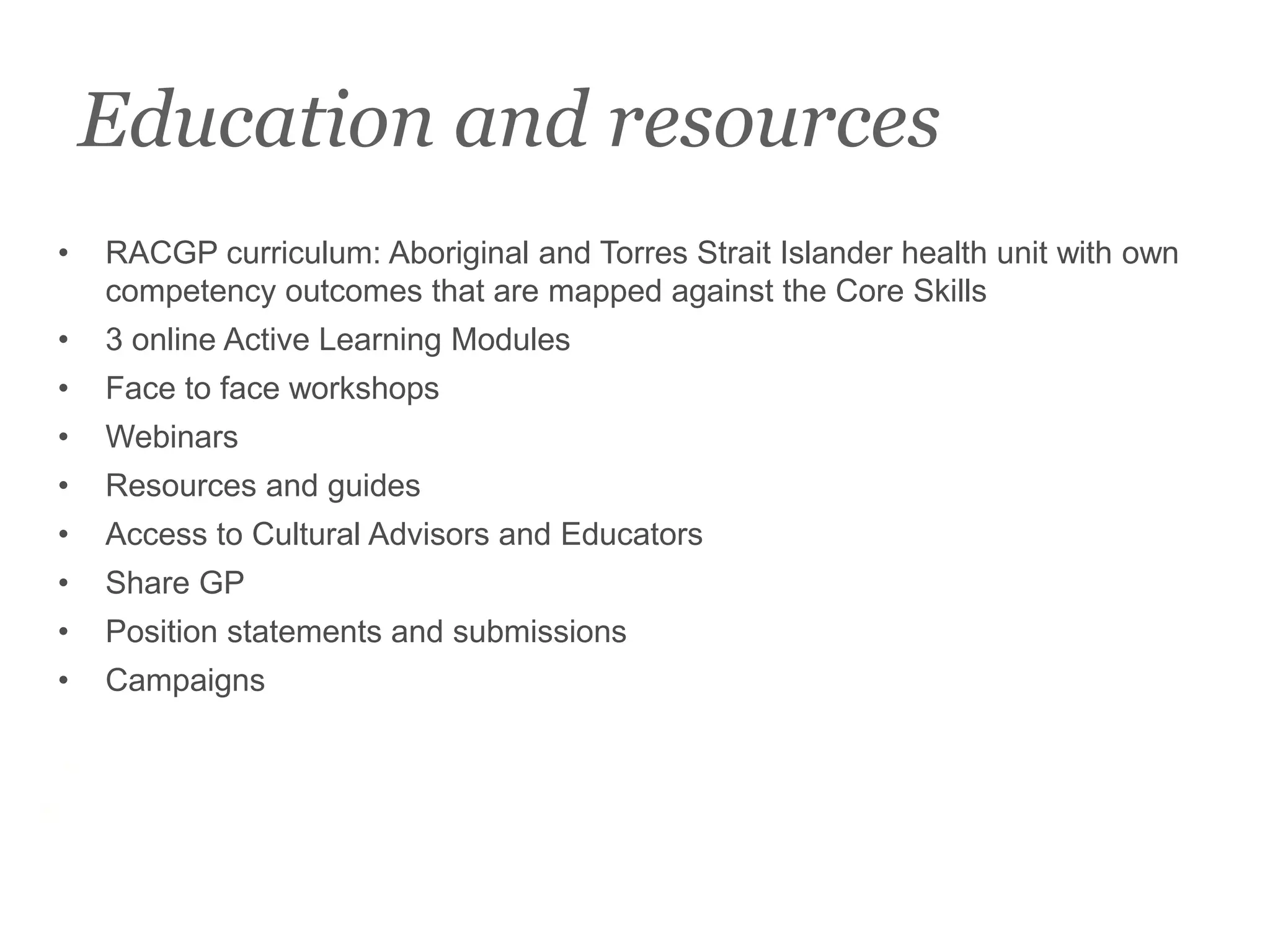 NACCHO 2018 National Conference – Aboriginal and Torres Strait Islander Health | PPTX