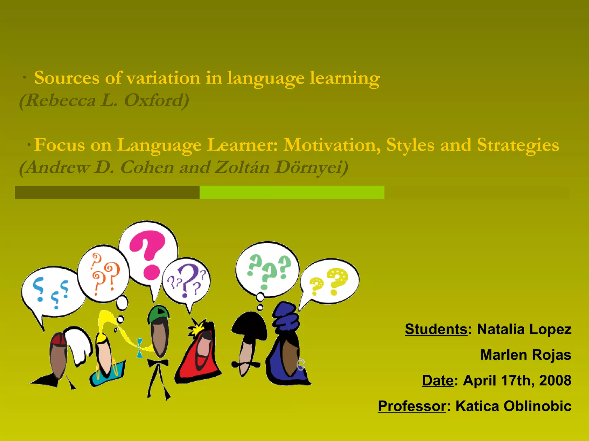Learning styles and strategies. | PPT
