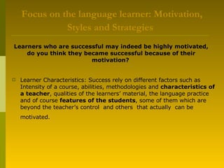 Learning styles and strategies. | PPT