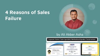 4 reasons of sales failure | PPT