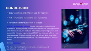 4 Reasons Why Smart Businesses Choose ASP.NET Development Services ...