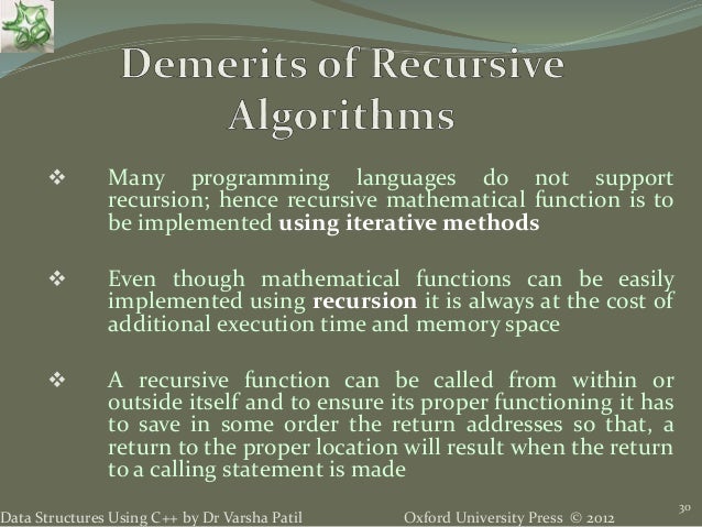 4 Recursion Data Structures Using C By Varsha Patil