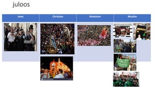 4 religion faiths festivals juloos mata etc | PPTX
