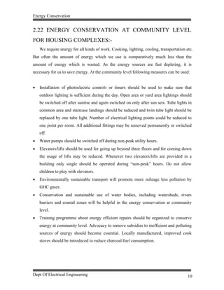 ENERGY CONSERVATION report in PDF | PDF