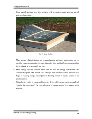 ENERGY CONSERVATION report in PDF | PDF
