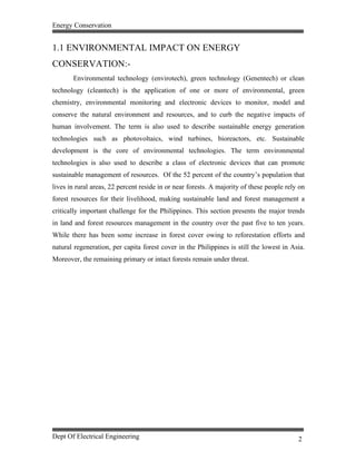 ENERGY CONSERVATION report in PDF | PDF