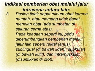 resiko penambahan obat dalam larutan intra vena | PPTX