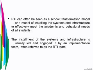 RESPONSE TO INTERVENTION . . . . . . . . | PPT