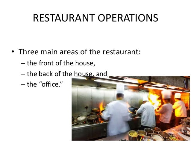 Restaurant operations