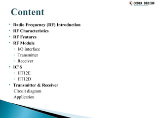 RF transmitter & receiver | PPT