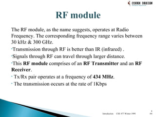 RF transmitter & receiver | PPT