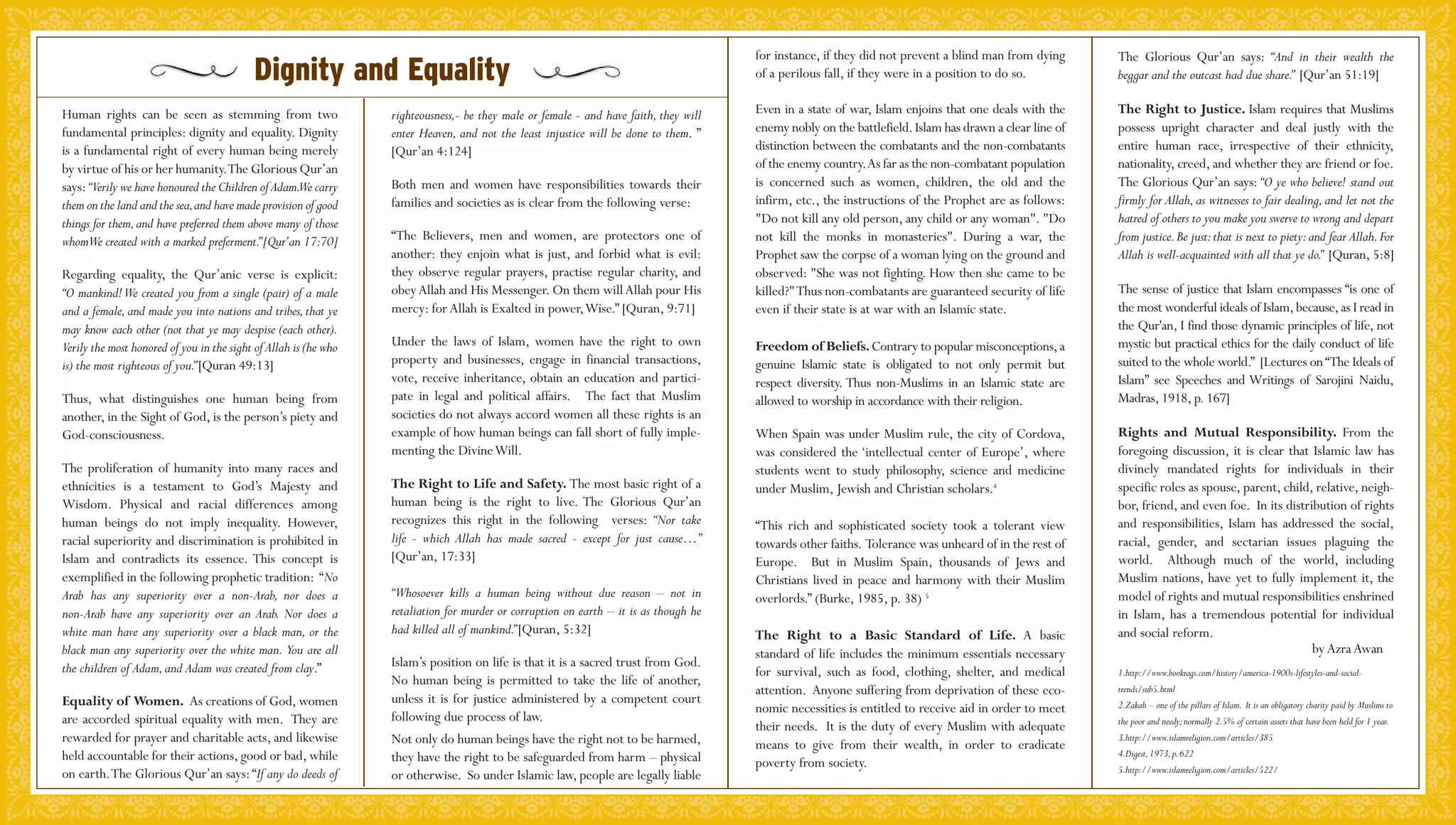 Human Rights in Islam | PDF