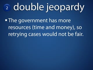 Sixth Amendment Double Jeopardy