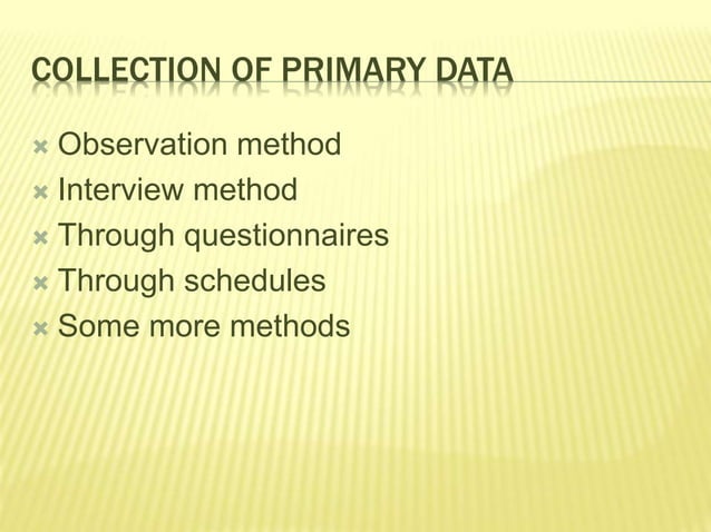 Data collection methodology | PPTX