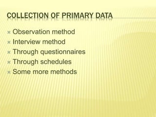 Data Collection Methods Examples