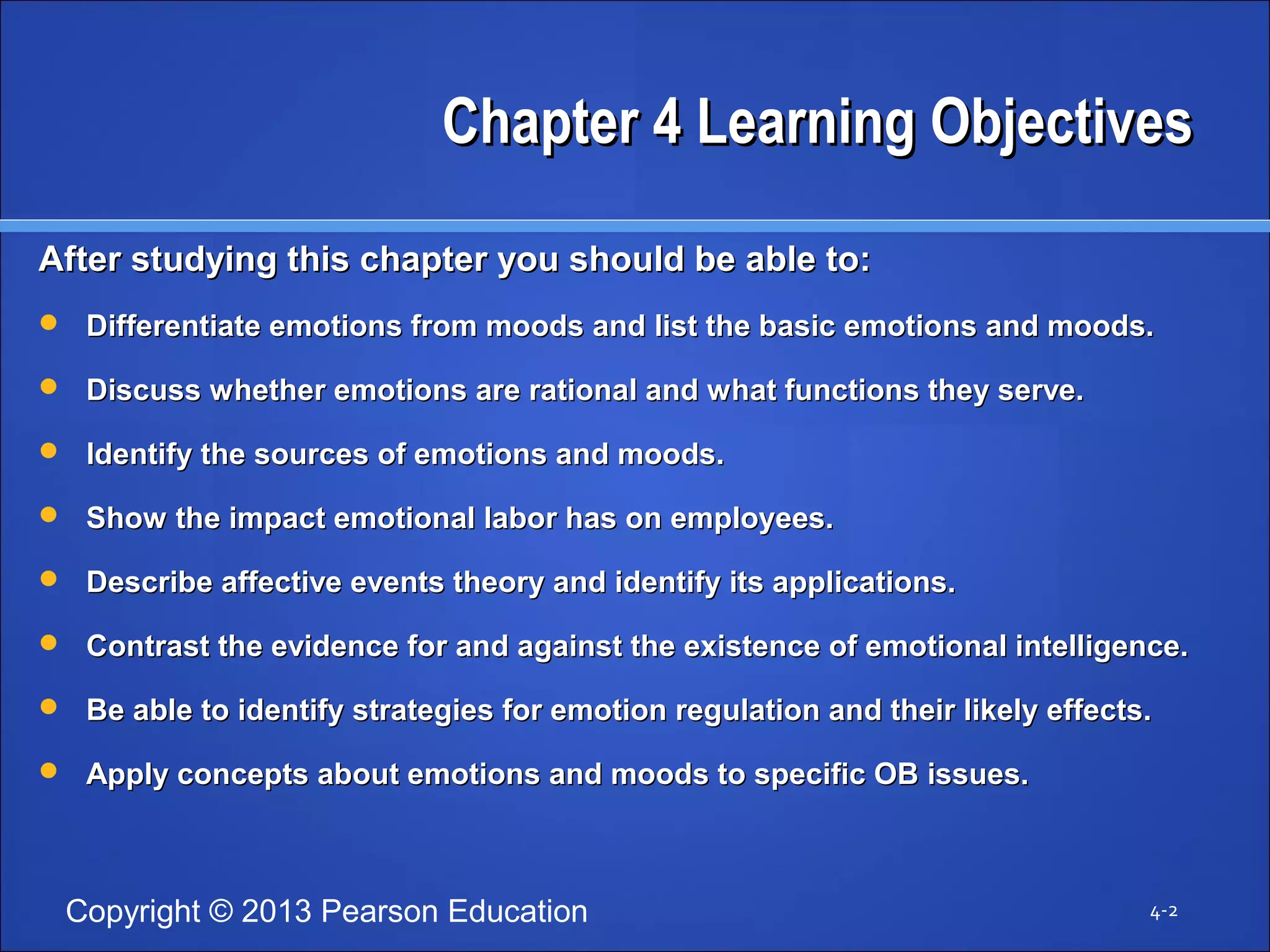 Robbins and Judge Emotions and Moods | PDF