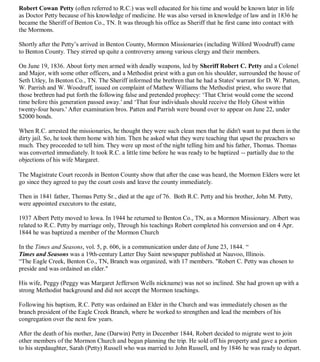 Robert Cowan Petty 1812-1856 | PDF