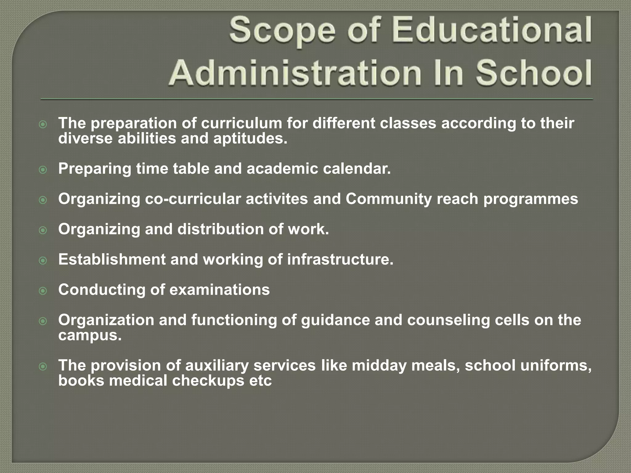 Educational Administration and Management | PPTX