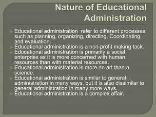 Educational Administration and Management | PPTX