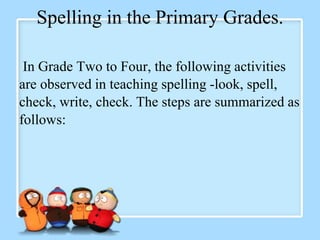 The Teaching of Spelling | PPTX