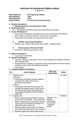 [4] rpp fiqih viii 1 2 | PDF