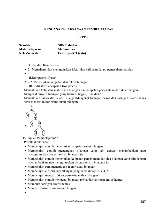 [4] rpp matematika | PDF