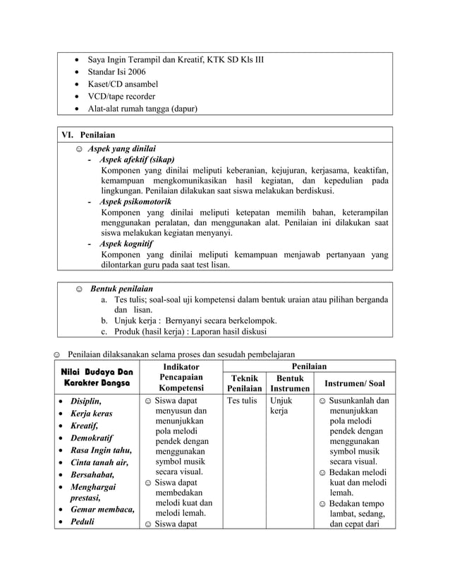 rpp sbk Kelas 3 SD | DOC