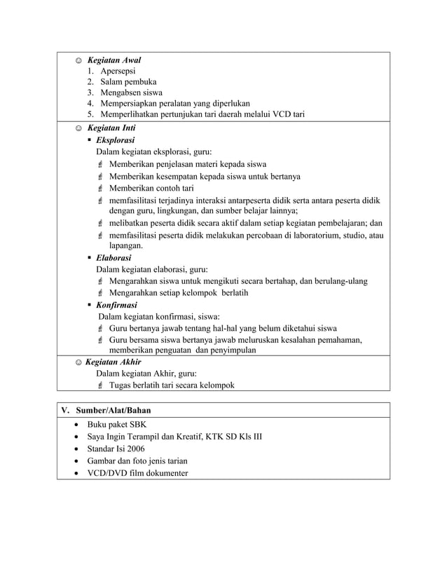 rpp sbk Kelas 3 SD | DOC