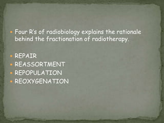 4 rs of radiobiology | PPTX