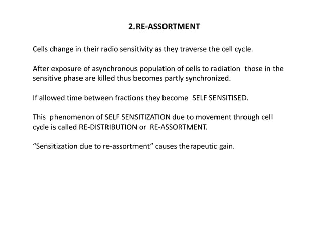 4 r's of radiobiology and dose rate effects | PPTX | Cancer | Diseases ...