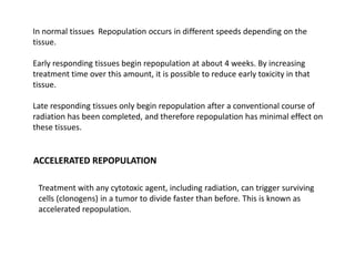 4 r's of radiobiology and dose rate effects | PPTX