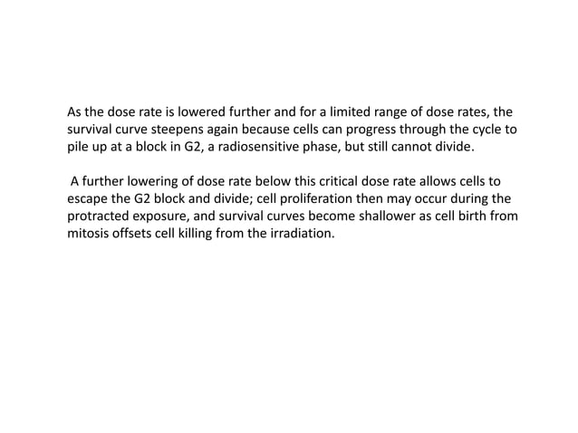 4 r's of radiobiology and dose rate effects | PPTX | Cancer | Diseases ...