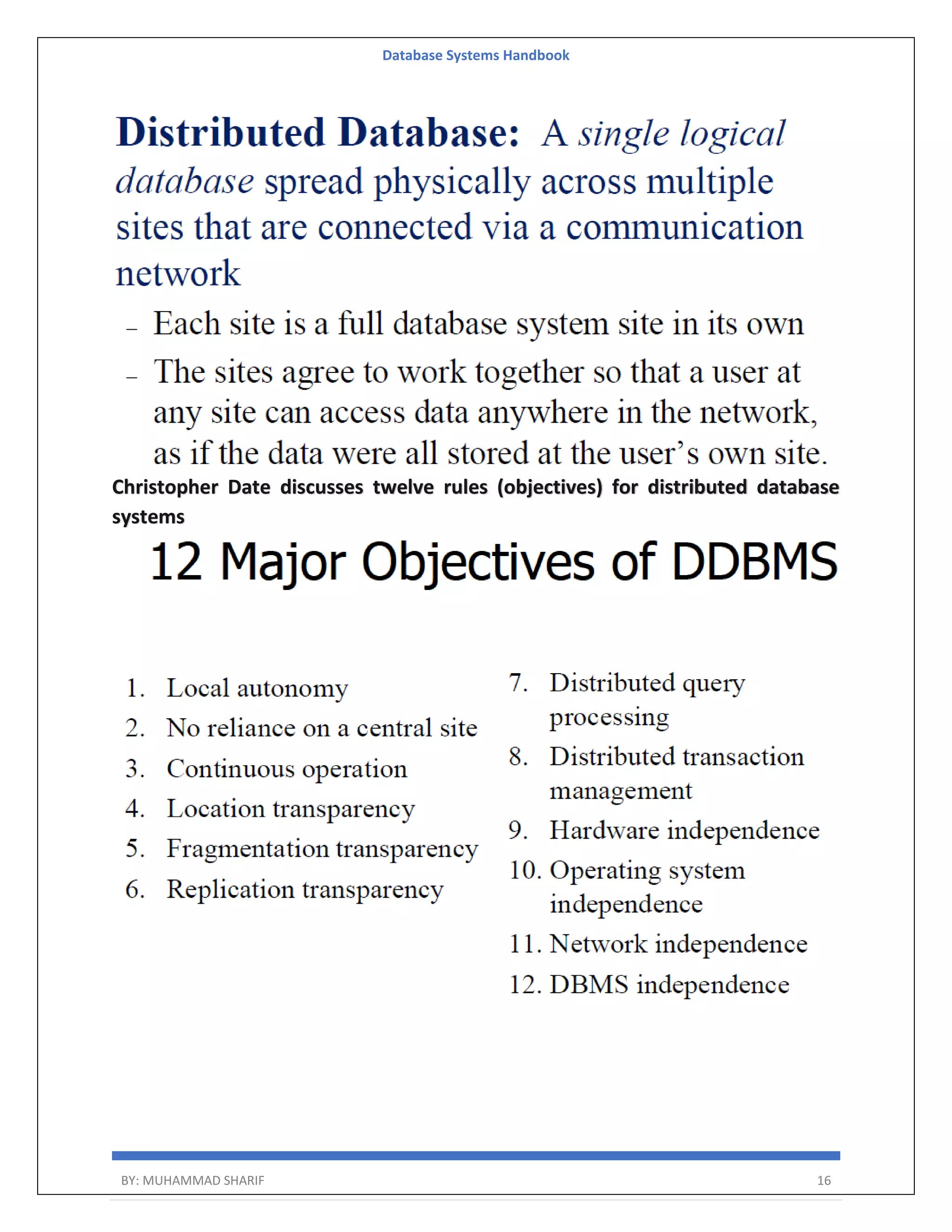 4rth Complete book Database systems Handbook dbms rdbms by Muhammad Sharif.pdf | Databases ...